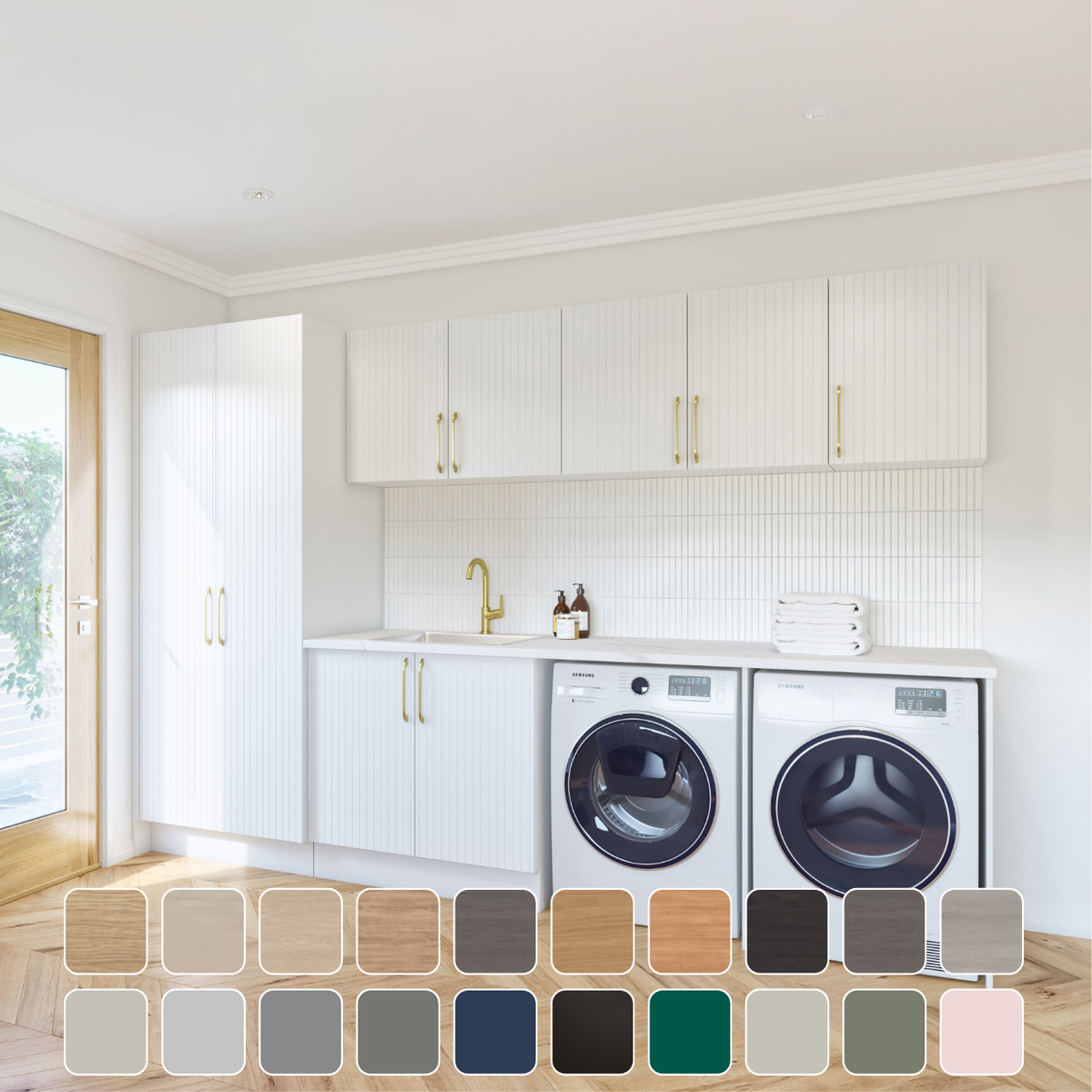 Timberline Custom Laundry Cabinet Package 3032mm – Wellsons