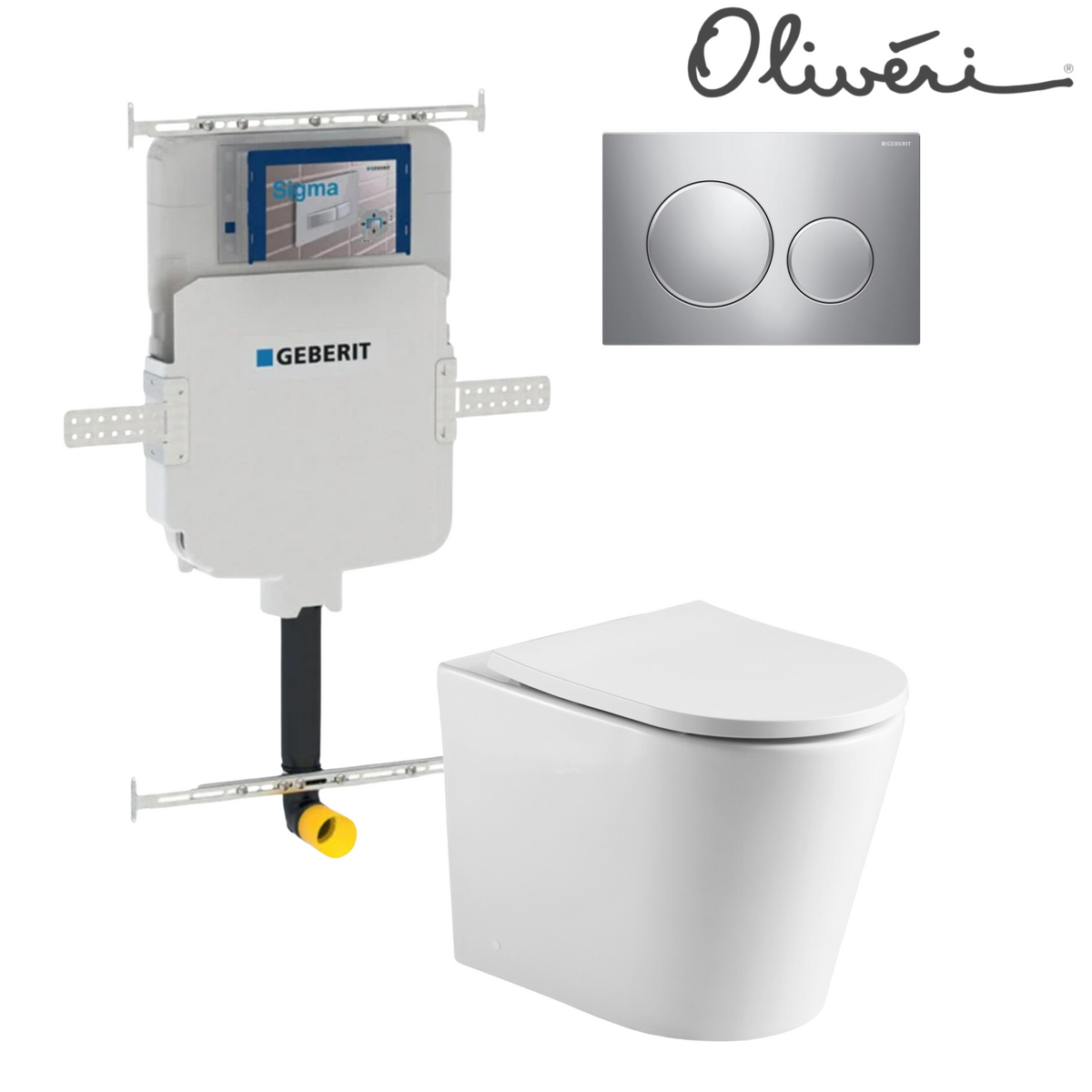 Oliveri Oslo Wall Faced Toilet Suite – Wellsons