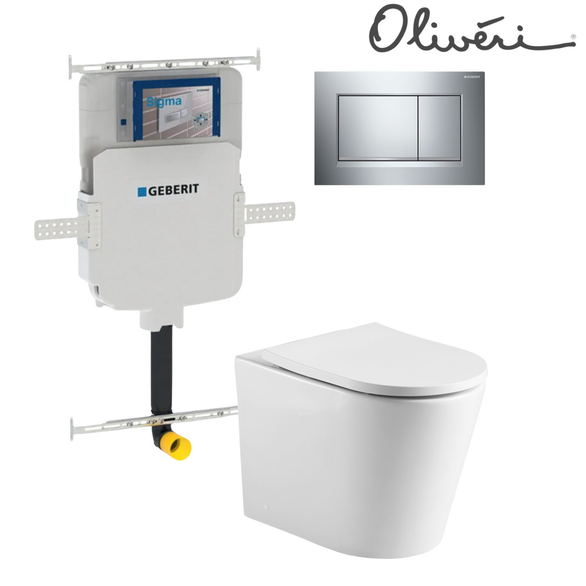 Oliveri Oslo Wall Faced Toilet Suite – Wellsons