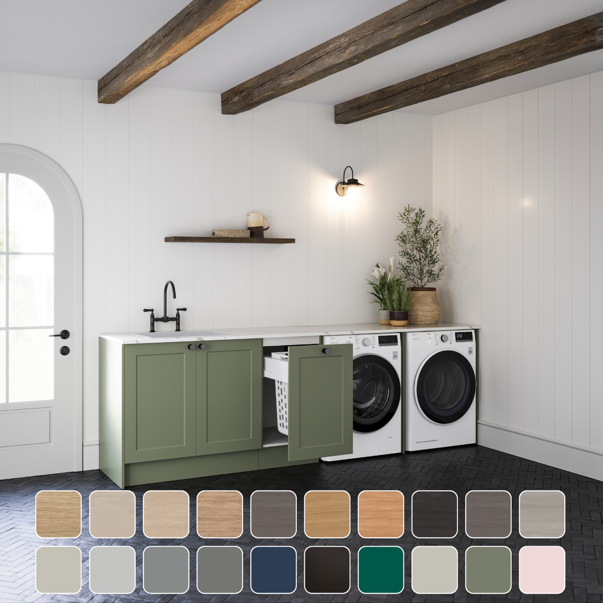 Timberline Custom Laundry Cabinet Package 2698mm – Wellsons