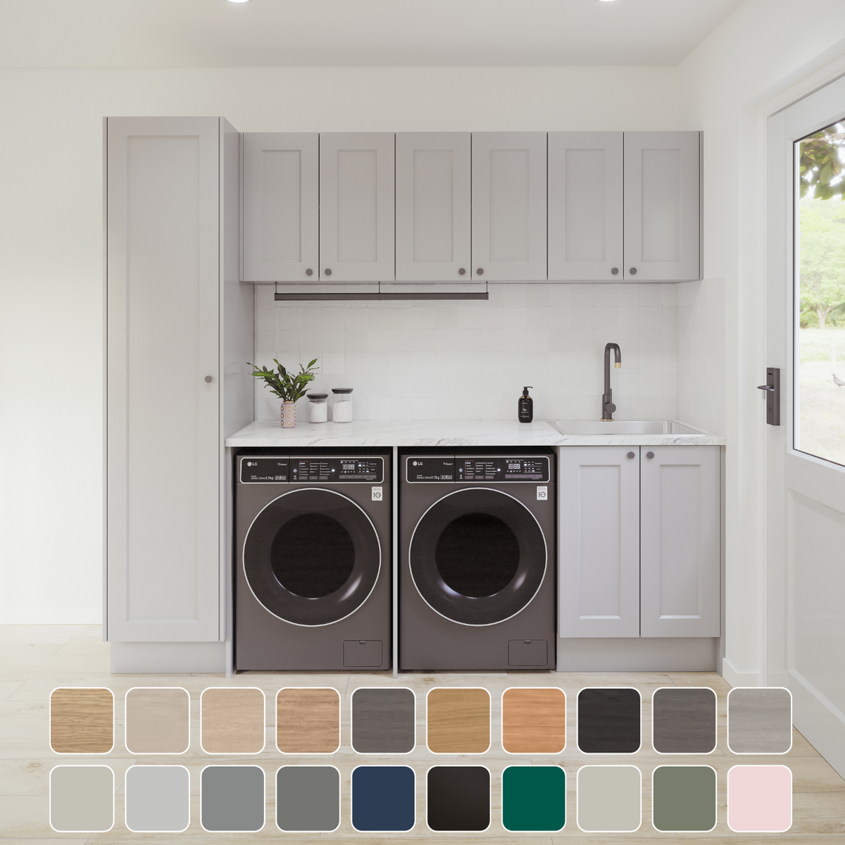 Timberline Custom Laundry Cabinet Package 2398mm – Wellsons