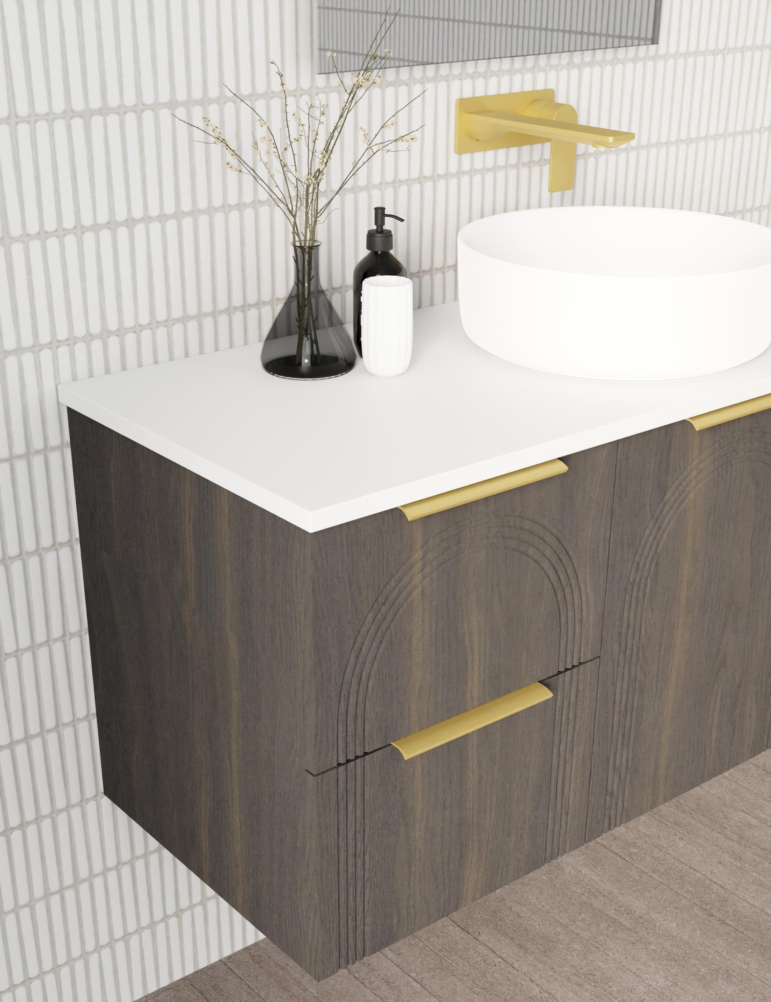 Marquis Arco Wall Hung Vanity – Wellsons