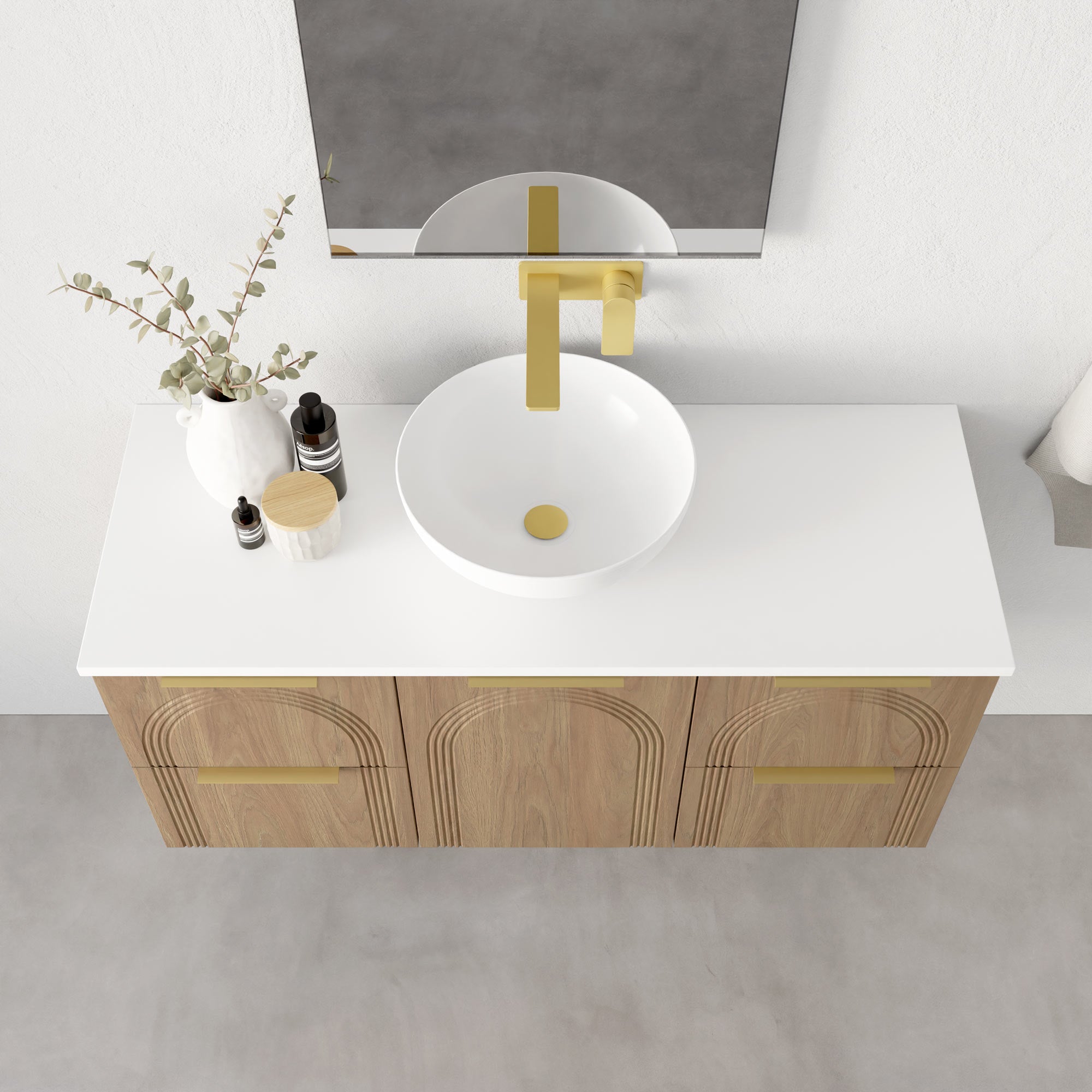 Marquis Arco Wall Hung Vanity – Wellsons