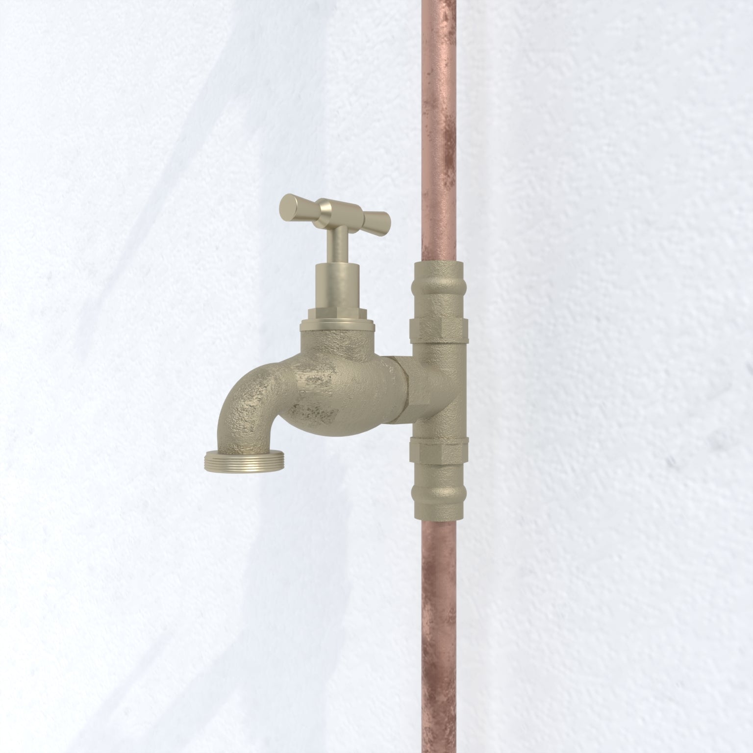 Haven Copper Outdoor Shower Cold Water Foot Tap – Wellsons
