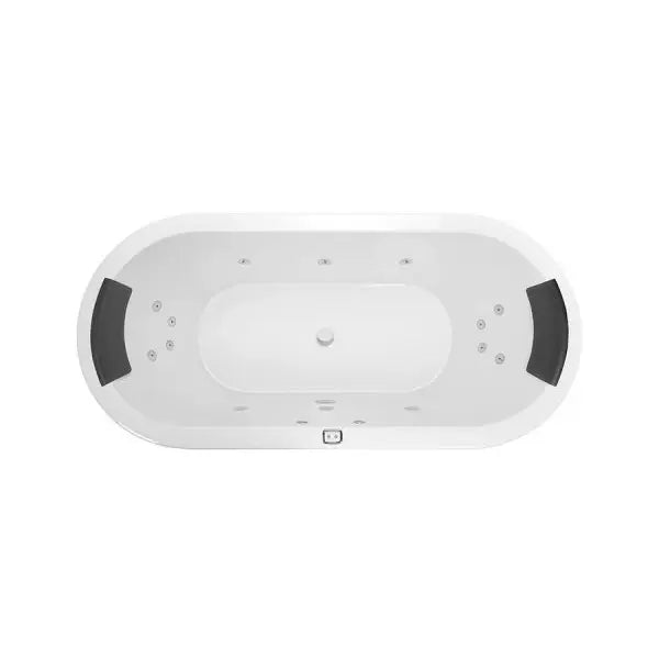 Decina Caval Contour Spa 14 Jet Inset Bath 1800mm - Gloss White – Wellsons