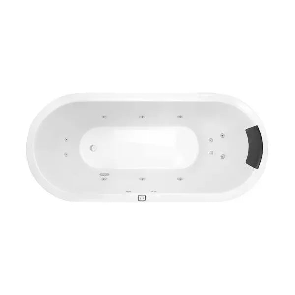 Decina Uno Contour 12 Jet Inset Spa Bath 1530/1700mm - Gloss White ...