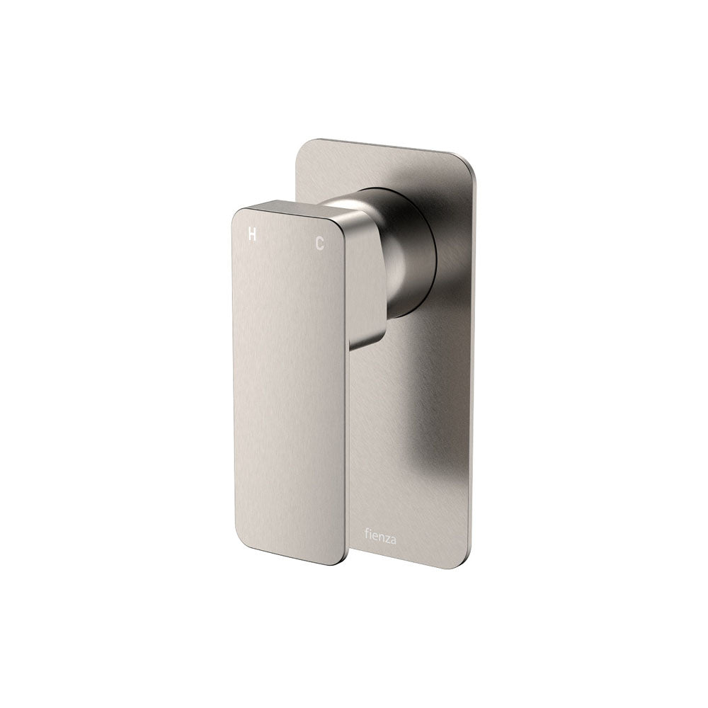 Fienza Tono Rectangular Plate Wall Mixer - Brushed Nickel – Wellsons