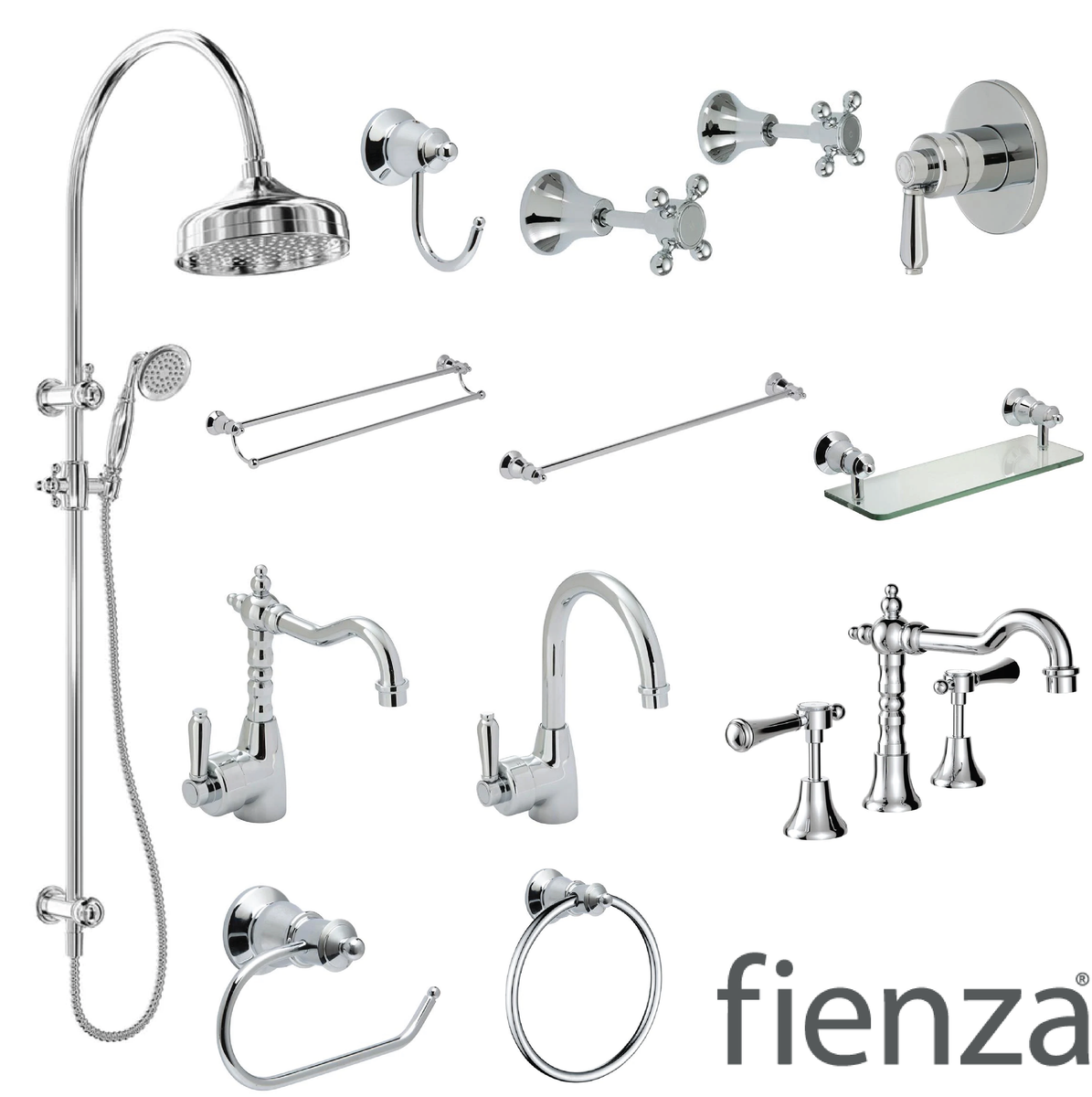 Fienza Lillian Eleanor Tapware Shower Package - Chrome – Wellsons