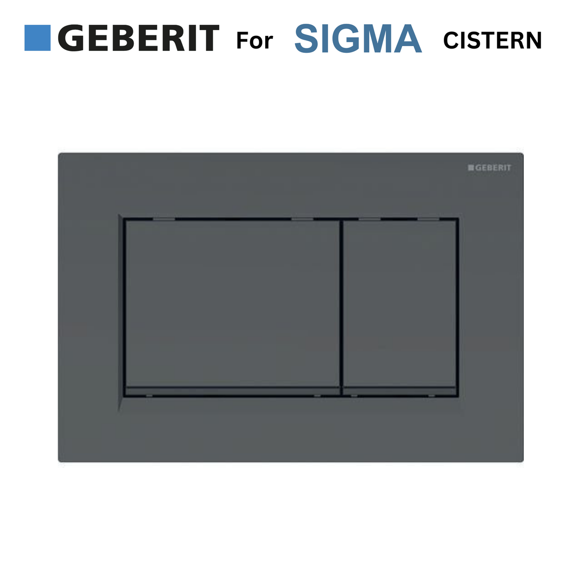 Geberit Square Button Flush Plate Offset Trim Fingerprint-resistant Bu ...
