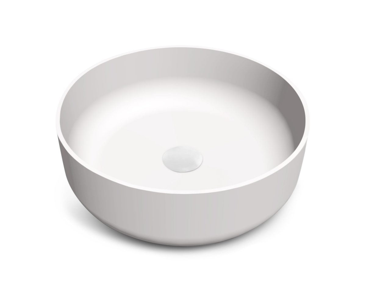 Kaskade Kolo Stone Basin - Matte White – Wellsons