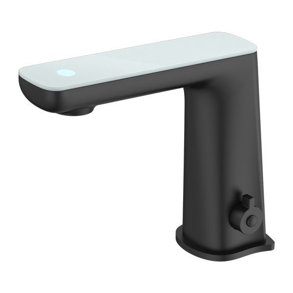 Nero Claudia Sensor Mixer with White Top Display - Matte Black – Wellsons