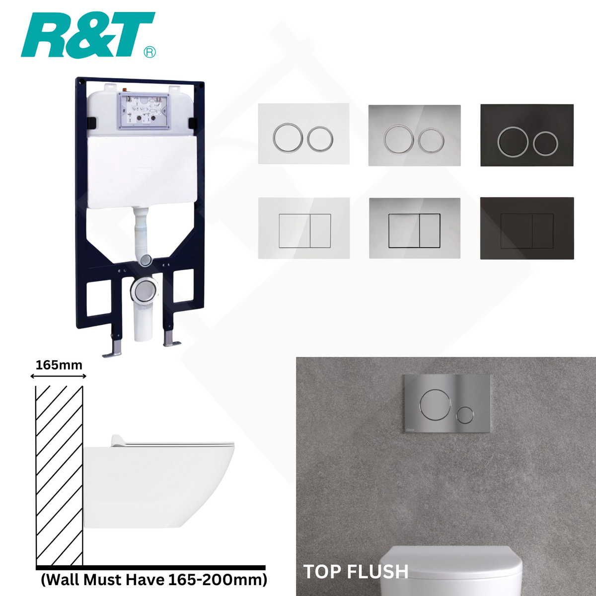 R&T In-Wall Cistern for Wall-Hung Pan – Wellsons