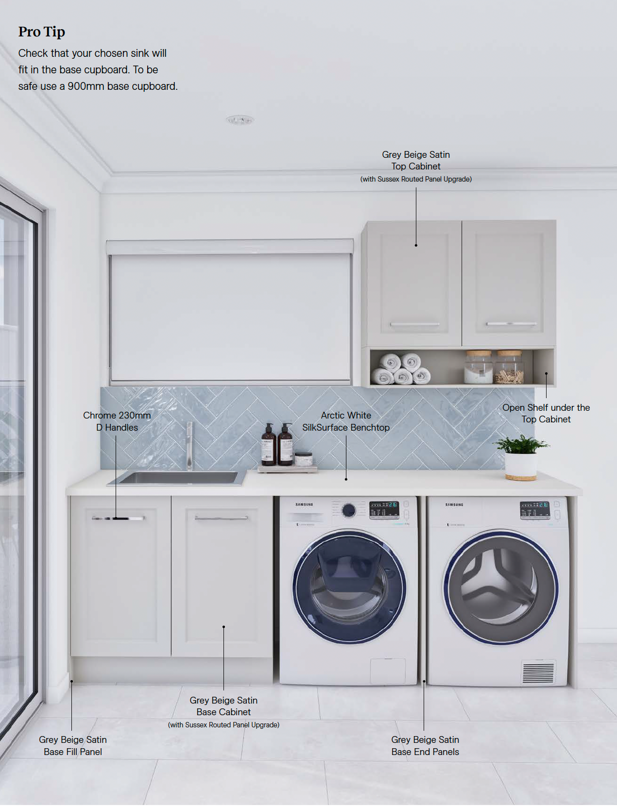 Timberline Custom Laundry Cabinet Package 2248mm – Wellsons