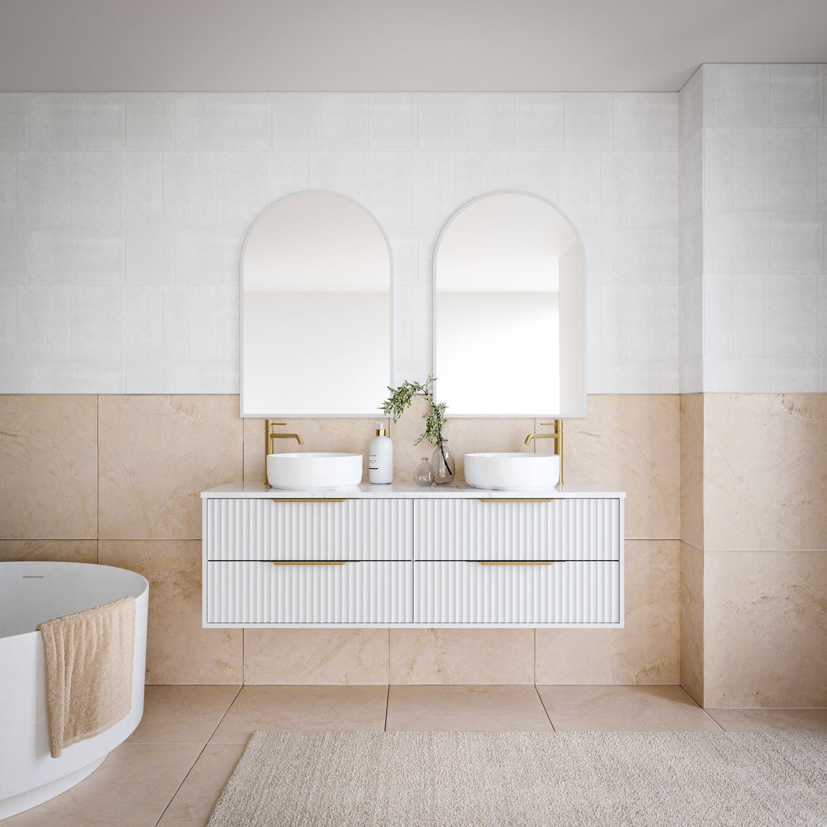 Timberline Emmett Apollo Wall Hung Vanity With Above Counter Basin ...