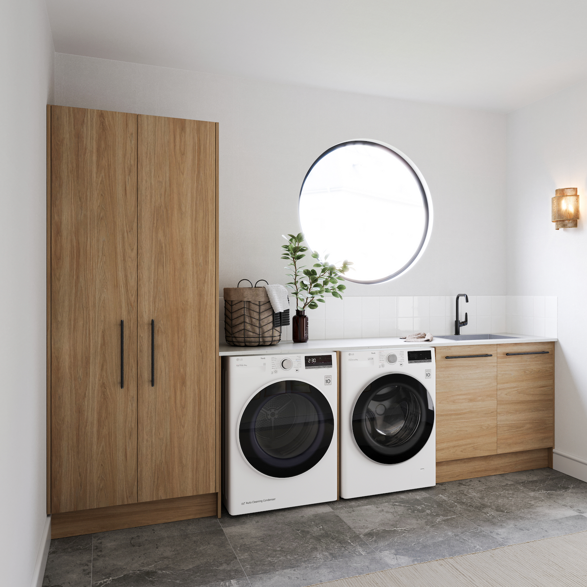 Timberline Custom Laundry Cabinet Package 3048mm – Wellsons