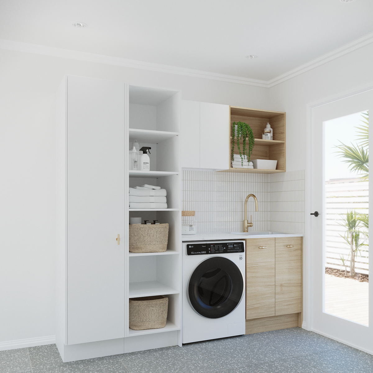 Timberline Custom Laundry Cabinet Package 2182mm – Wellsons