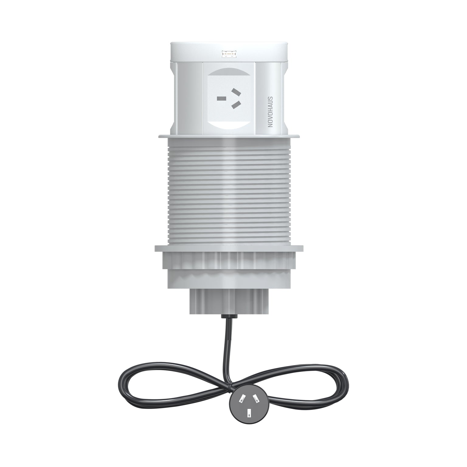 Quad Sided Pop Up Power Outlet With USB - White – Wellsons