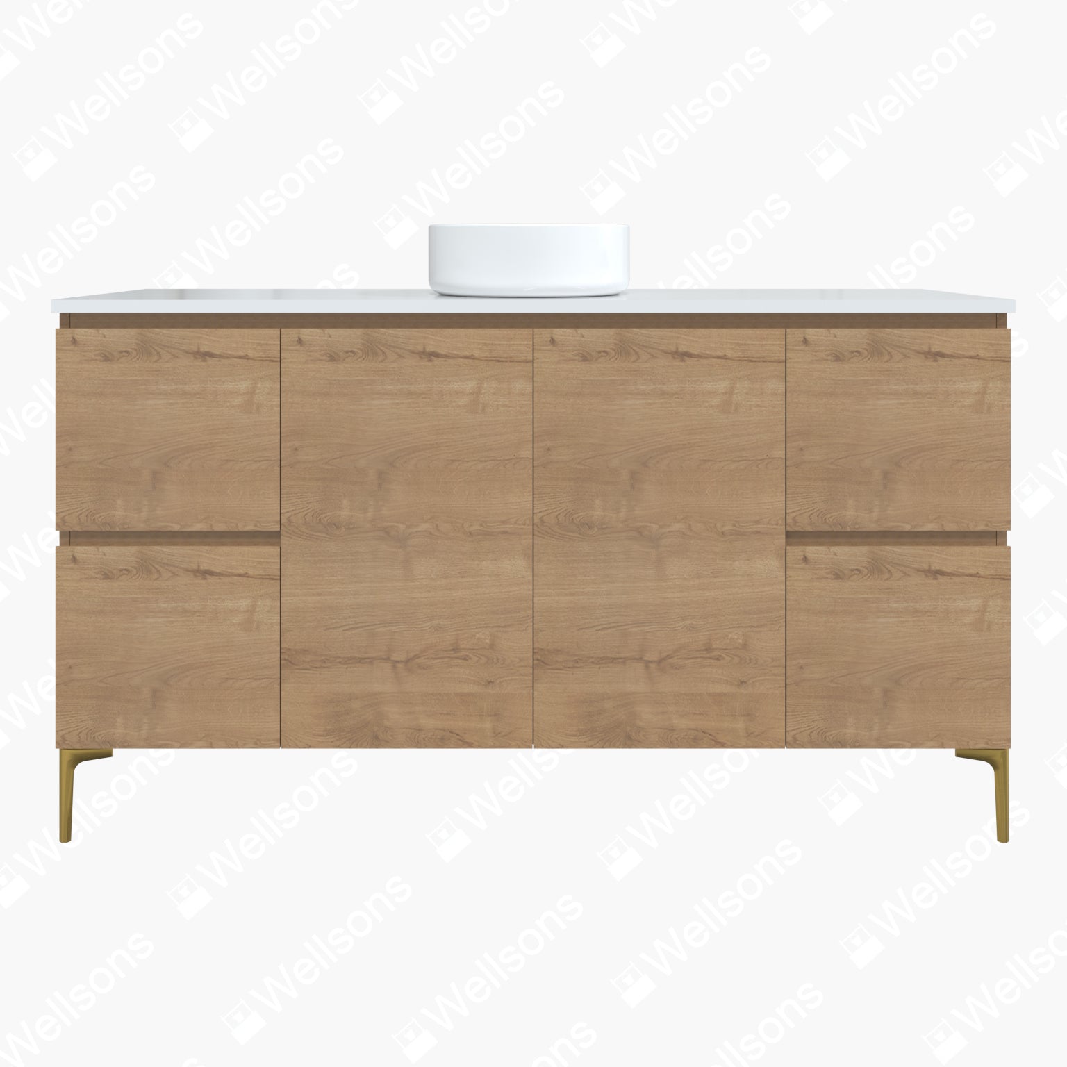 Timberline Nevada Floor Standing Vanity with Above Counter Basin on Le ...