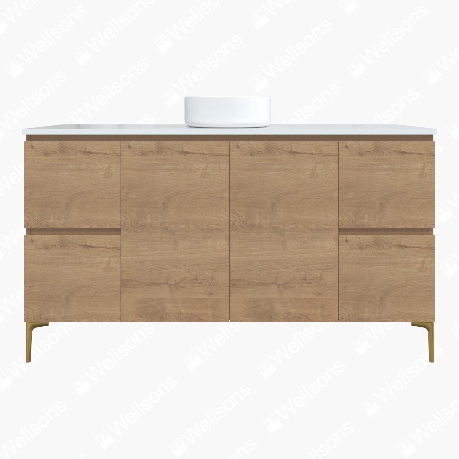 Timberline Nevada Floor Standing Vanity with Above Counter Basin on Le ...