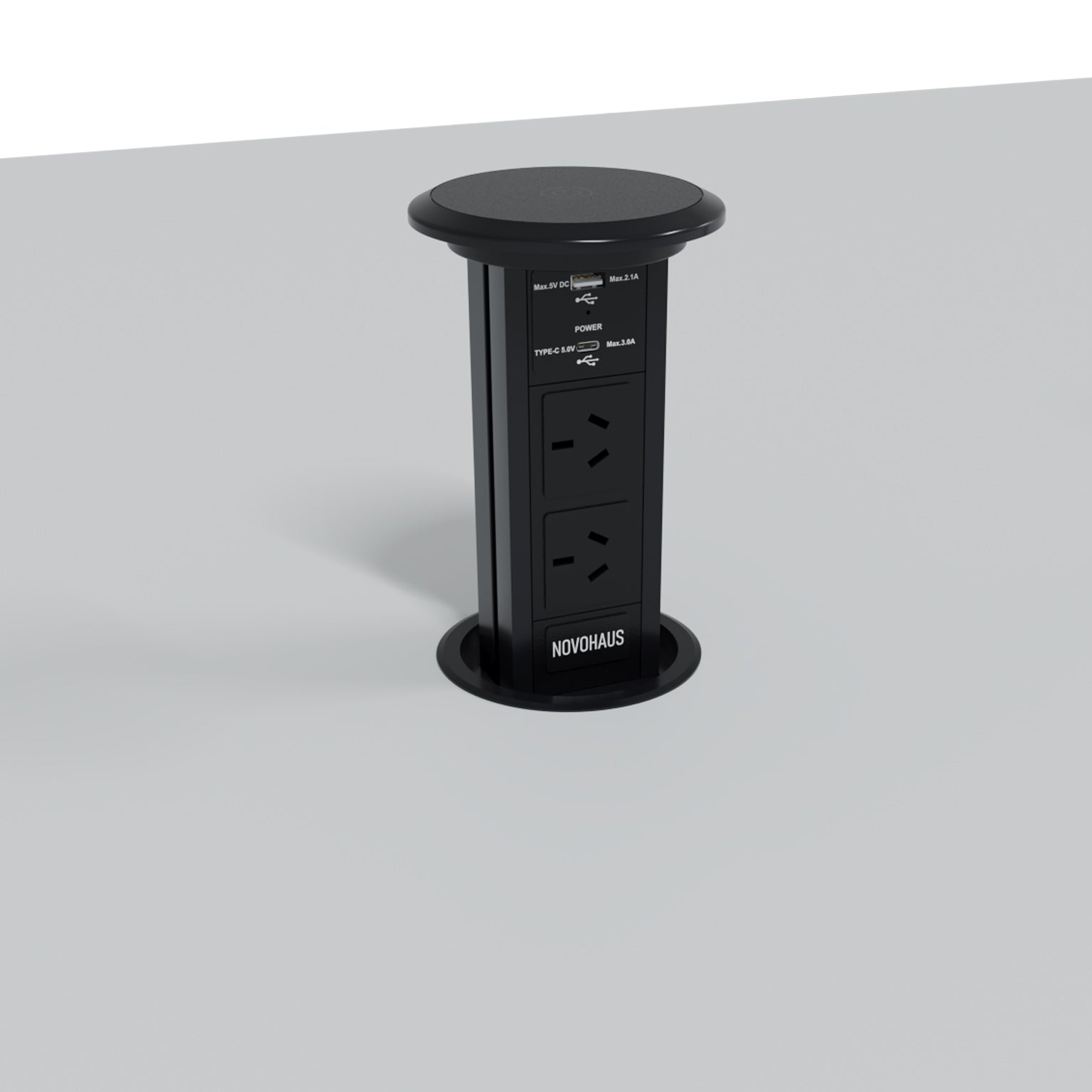 Pop Up Bench Power Point - Black Silver – Wellsons