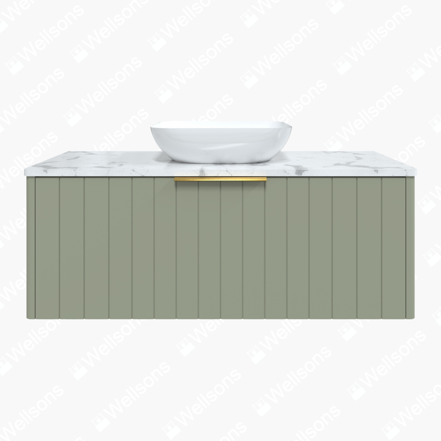 Timberline Saba Wall Hung Vanity With Above Counter Basin – Wellsons
