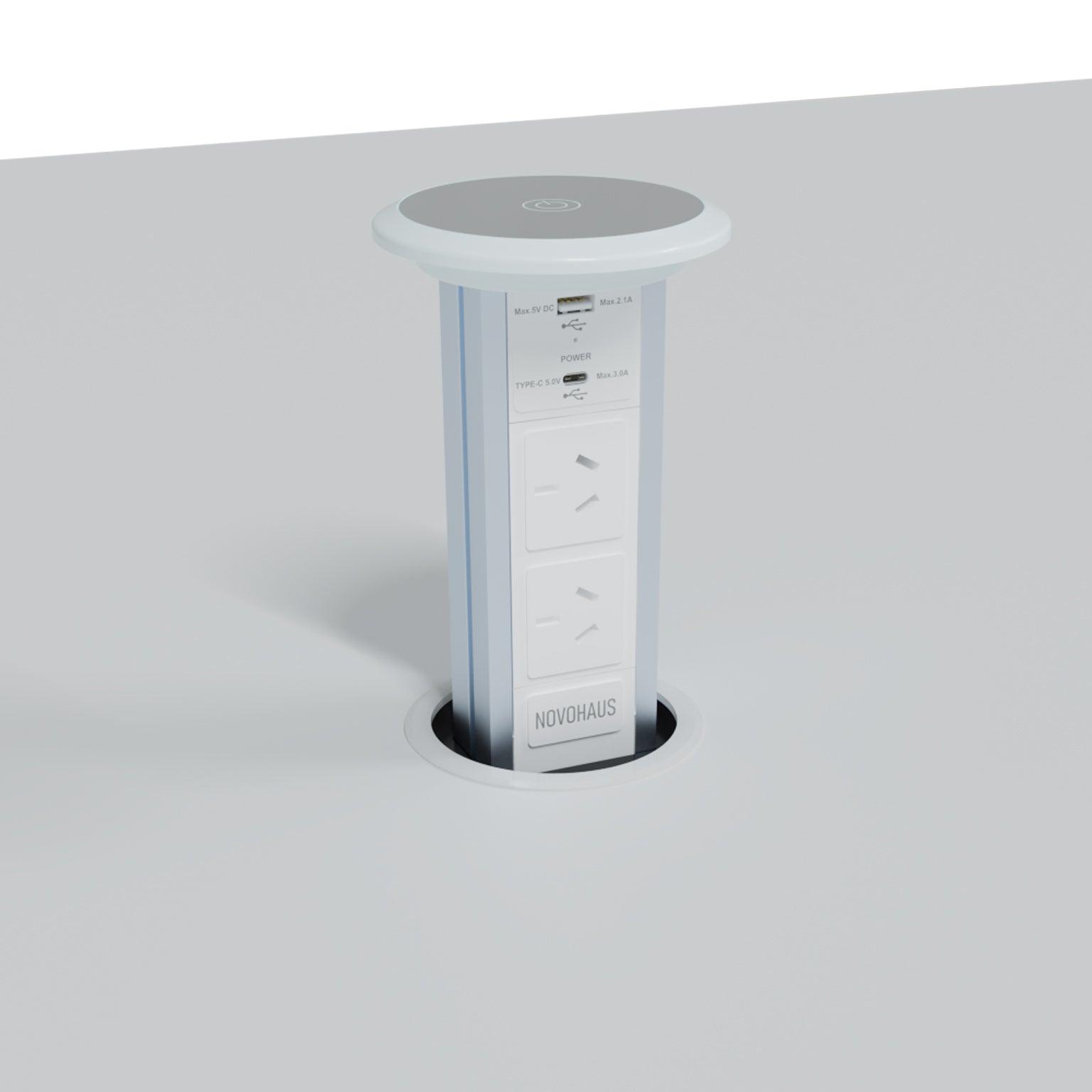 Pop Up Bench Power Point - Black Silver – Wellsons