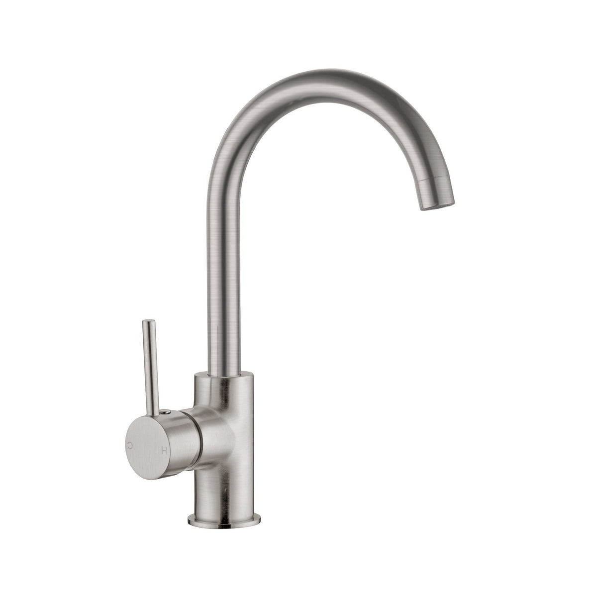 Nero Dolce Gooseneck Kitchen Mixer - Brushed Nickel – Wellsons