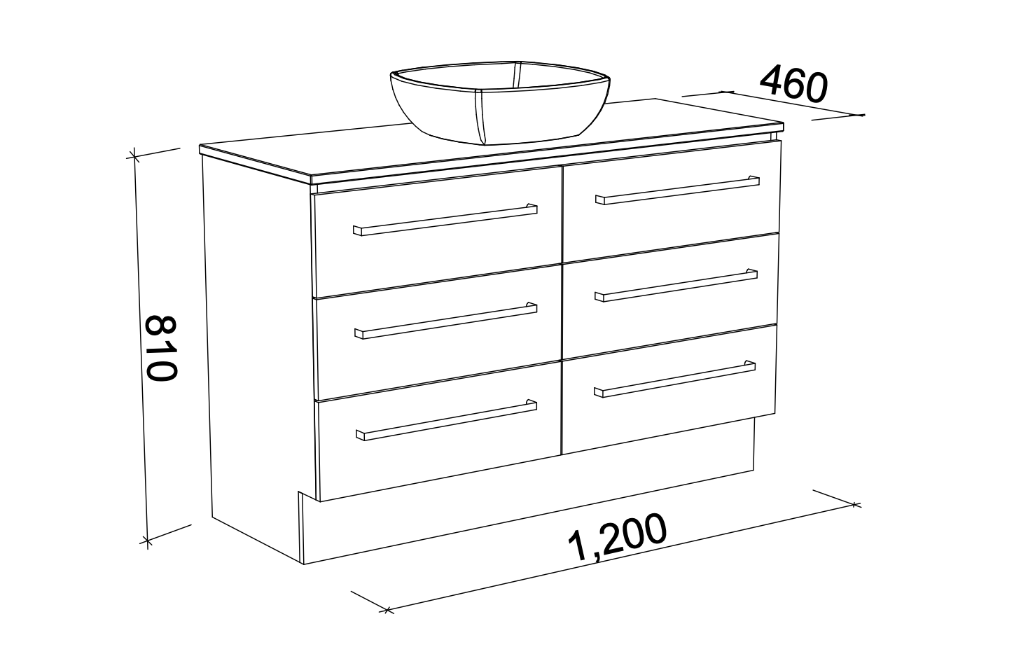 Timberline Ashton Floor Standing Vanity with Above Counter Basin – Wellsons