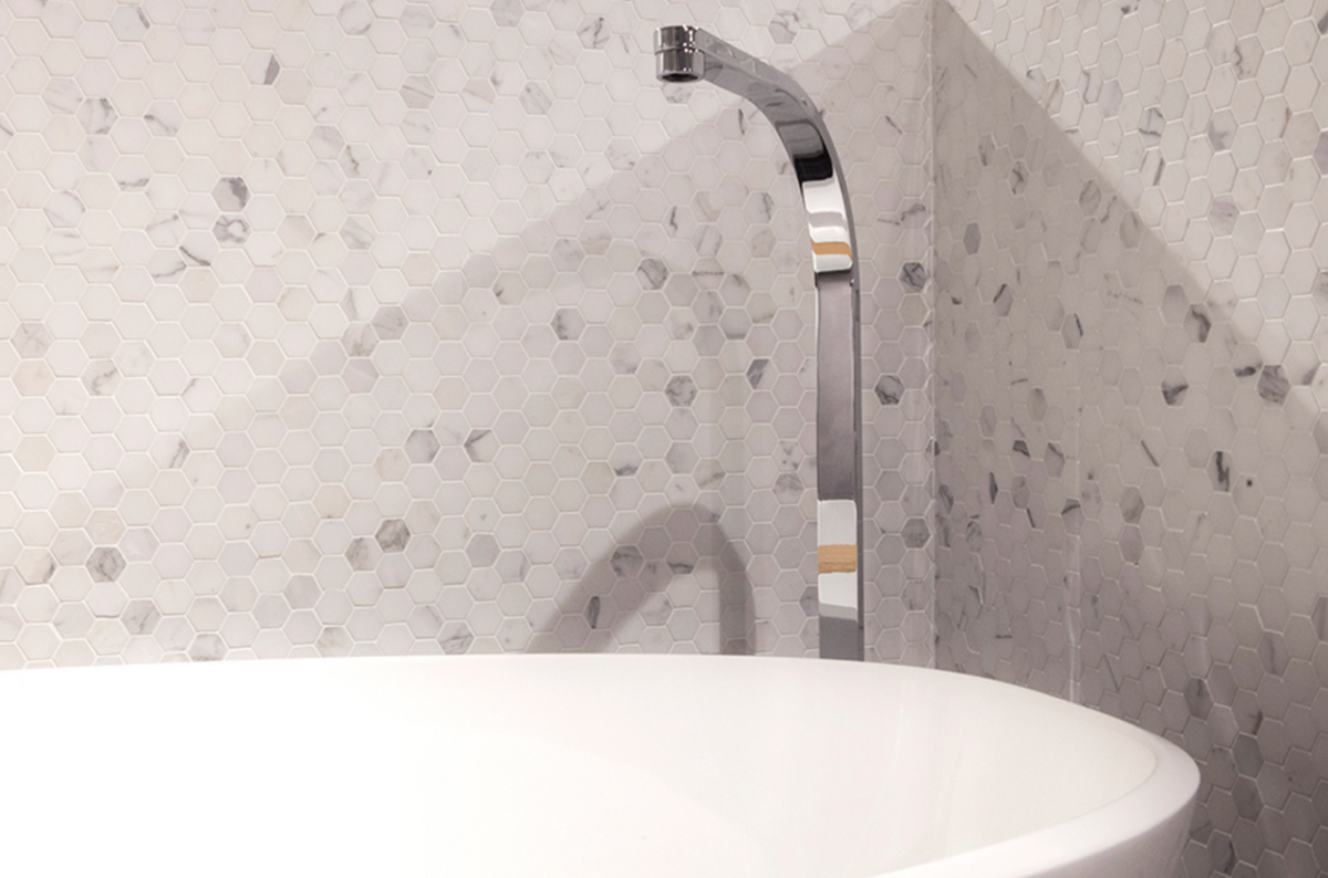 Deca White Honed Hexagon Tile – Wellsons