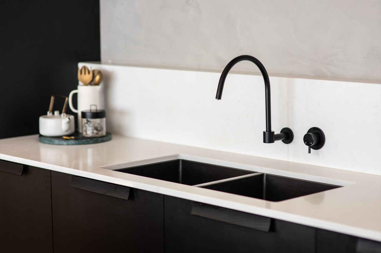 Meir Round Wall Mixer - Matte Black – Wellsons