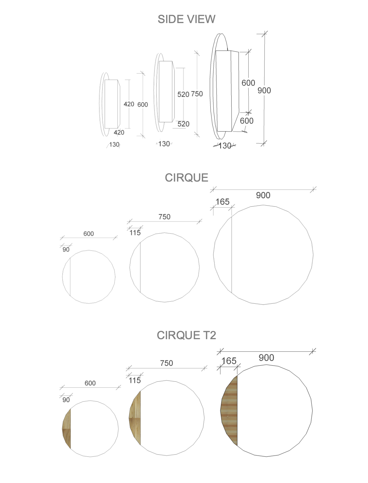 Rifco Cirque Mirror Cabinet – Wellsons