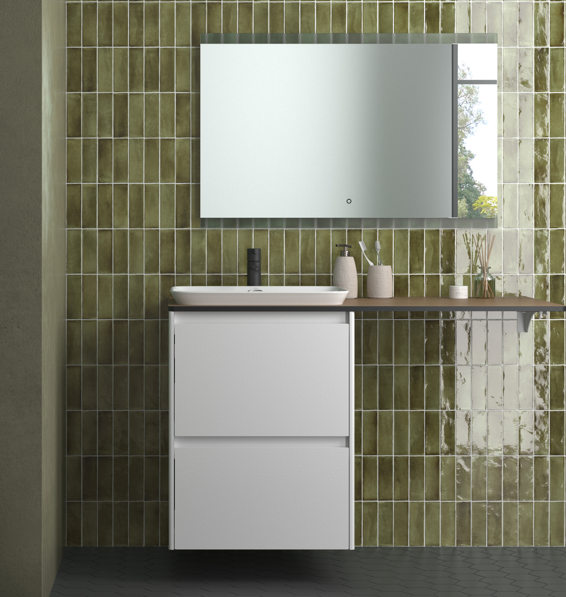 Soho Green Gloss Subway Tile – Wellsons