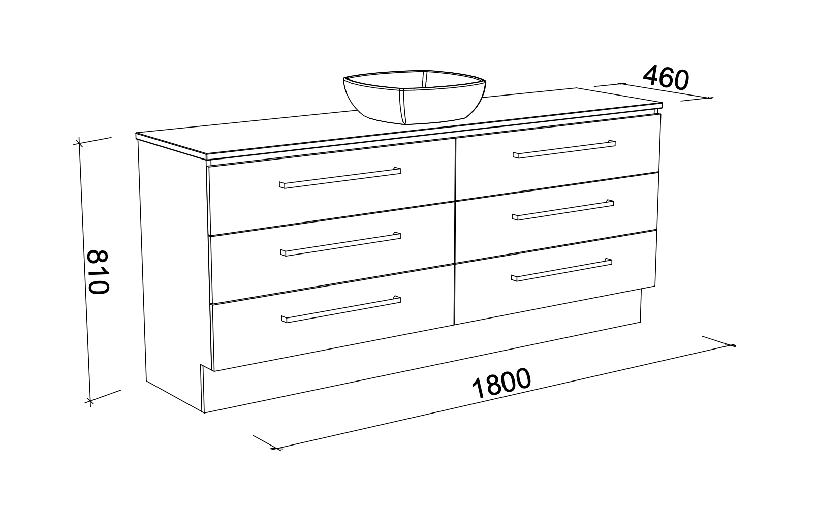 Timberline Ashton Floor Standing Vanity with Above Counter Basin – Wellsons