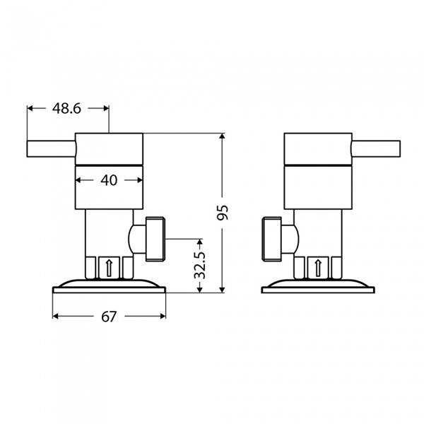 Fienza Isabella Washing Machine Outlets - Chrome – Wellsons