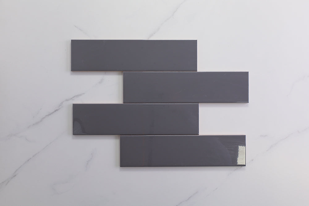 Metro Charcoal Gloss Subway Tile – Wellsons