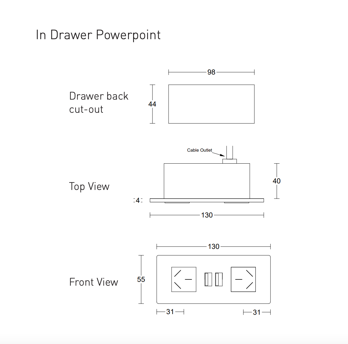Timberline In-Drawer Powerpoint – Wellsons