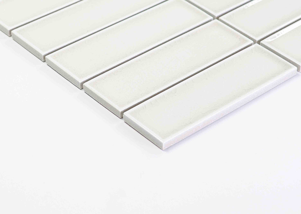 Vida Ivory Gloss Kit Kat Mosaic Tile – Wellsons