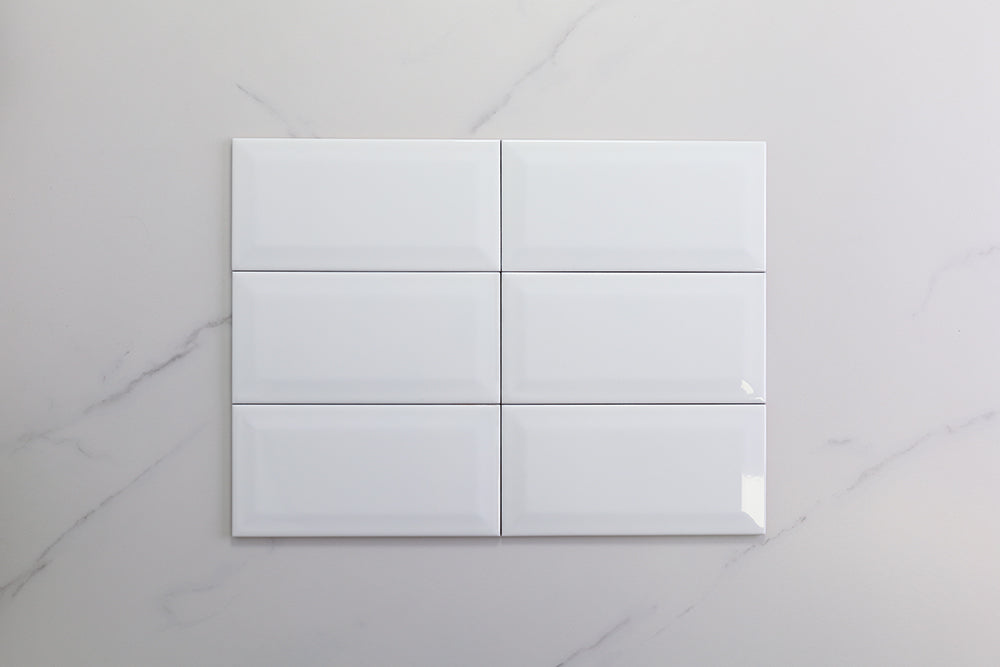 Windsor Bevelled White Gloss Subway Tile – Wellsons