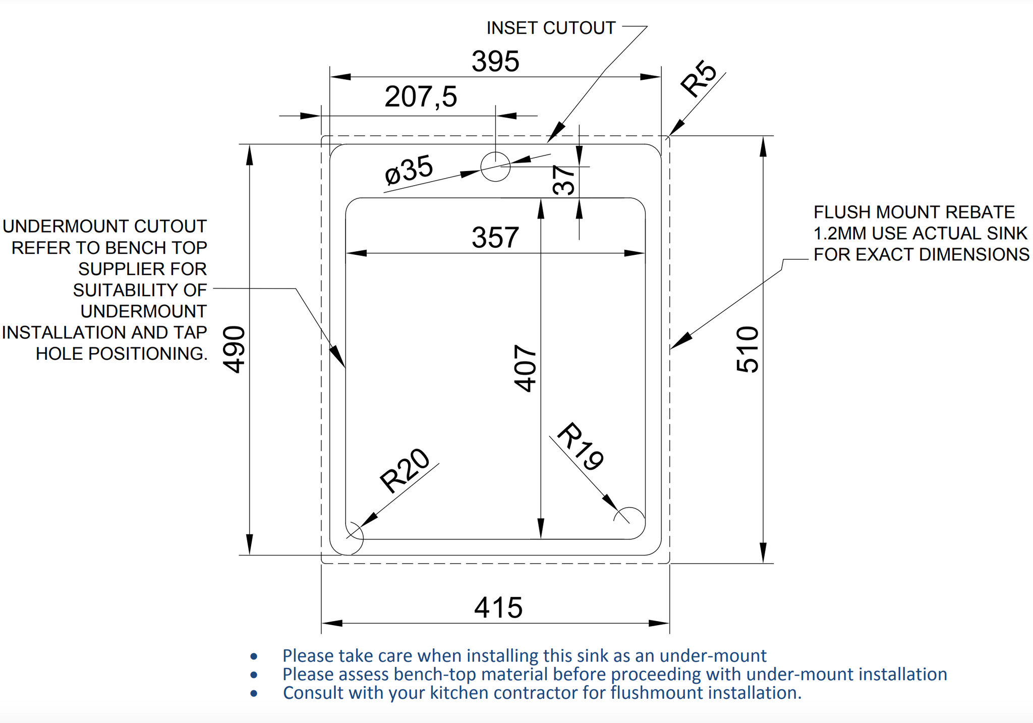Oliveri Apollo Single Bowl Sink – Wellsons
