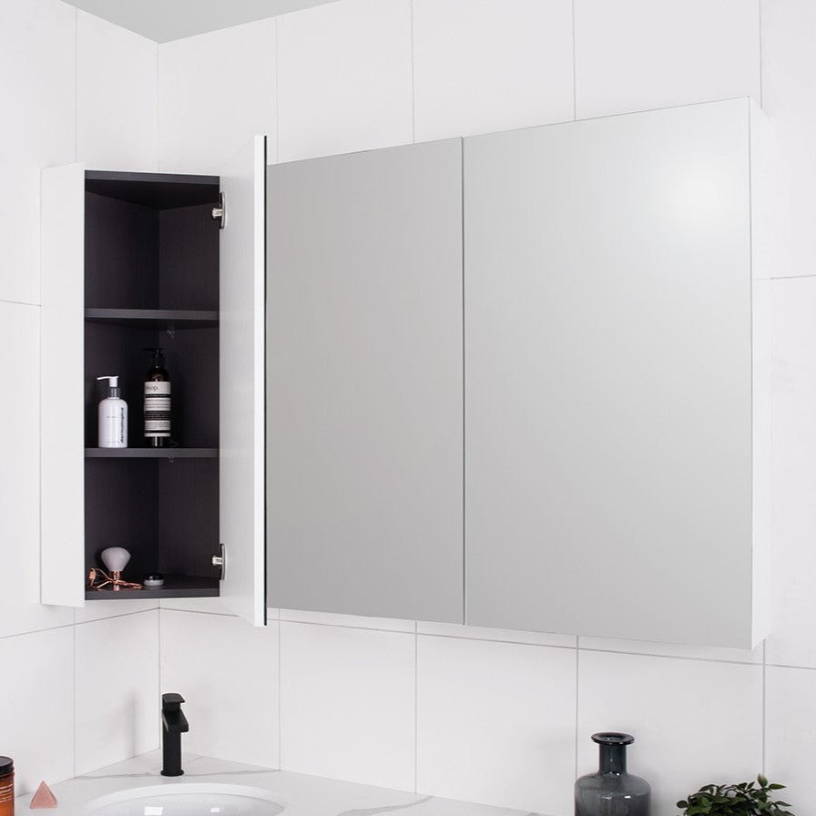 ADP Glacier Offset Corner Mirror Shaving Cabinet - Pro – Wellsons