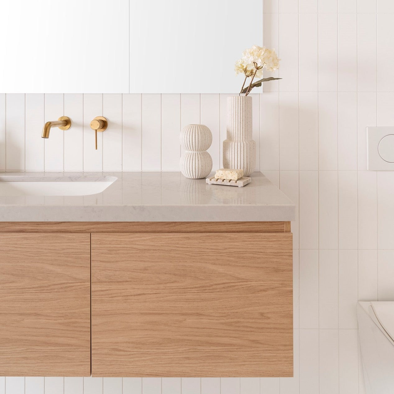 ADP Glacier Full Depth All Door Slim Wall Hung Vanity - Pro – Wellsons