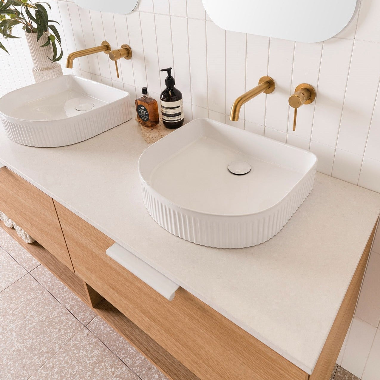 ADP Glacier Full Depth Shelf Wall Hung Vanity - Pro – Wellsons