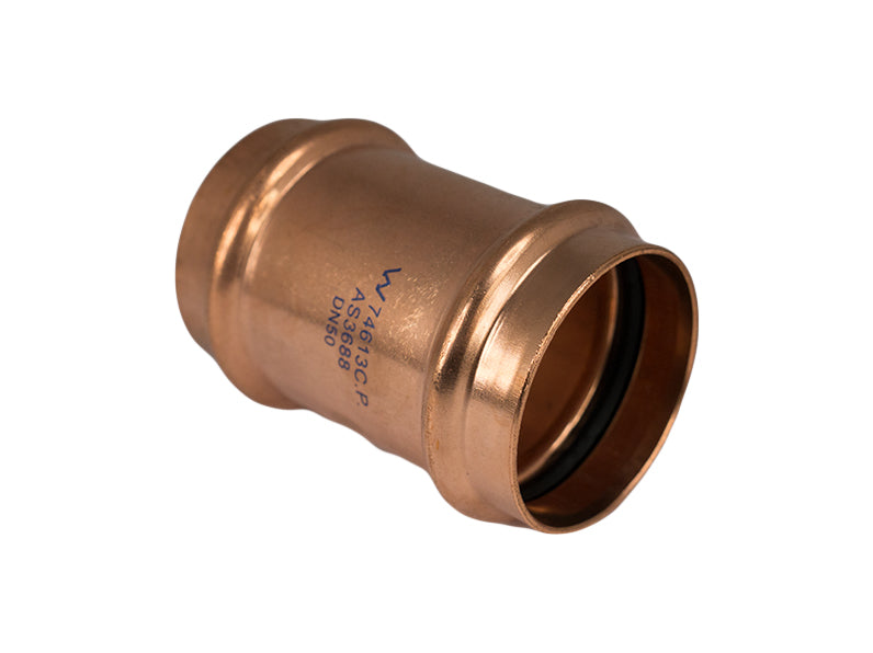 Copper Press Slip Coupling Water 50MM – Wellsons