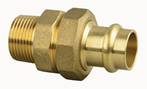 Copper Press Brass Male Union Gas 20MM x 3/4" BSP – Wellsons
