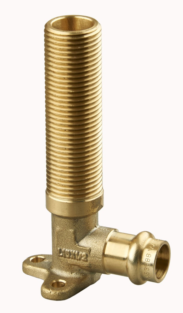 Copper Press Brass Wall Plated Male Elbow Water 15MM x 1/2" BSP – Wellsons